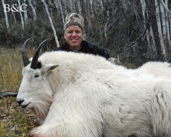 World Record Mountain Goat taken by Troy Sheldon